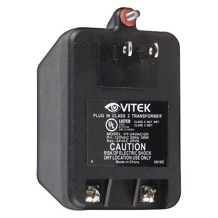 Vitek Power Supply, Output 24VAC, VA Rating 20 VT-24VAC/20 | Zoro