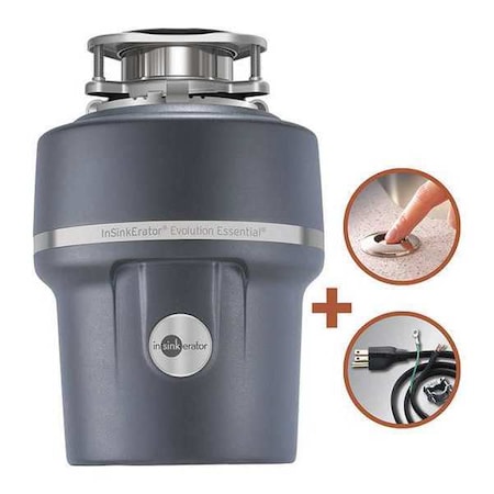 In-Sink-Erator Garbage Disposal, 3/4 HP, 120V, 60 Hz Essential XTR | Zoro