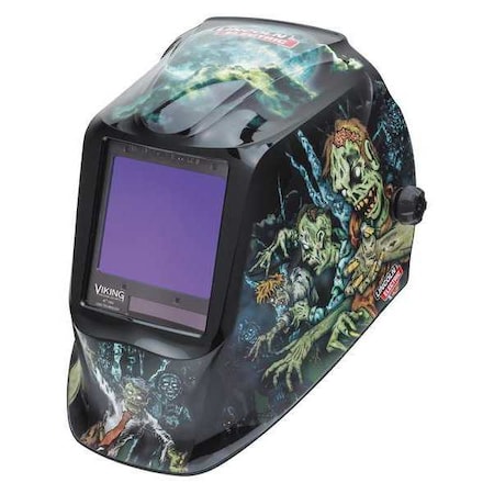 Lincoln Electric Welding Helmet, Zombie Graphic, Black/Blue K4158-4 | Zoro