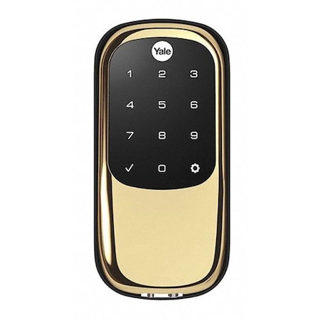 Yale Real Living Touch Screen Keypad, Cylindrical YRD446-NR-605 | Zoro