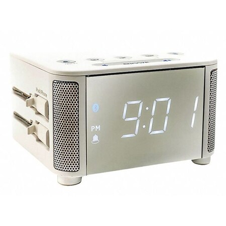 Kube Systems Clock, LED, 12 Hour Format, Digital CLOCK-WHT | Zoro