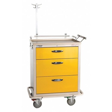 Blue Bell Medical Isolation Cart, Steel, 6 Adjustable Shelves, 1400 lb ...