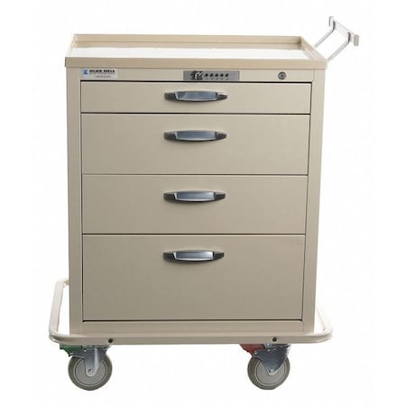 Blue Bell Medical Exchange Cart, Steel, 6 Adjustable Shelves, 1400 lb ...