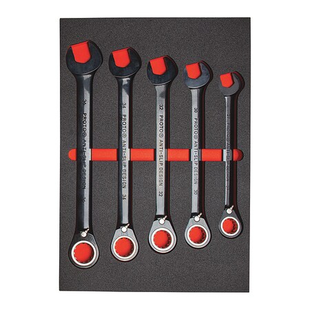 Proto Ratcheting Wrench Set, 12 pt., 22 pcs. JSCVM-22SK | Zoro