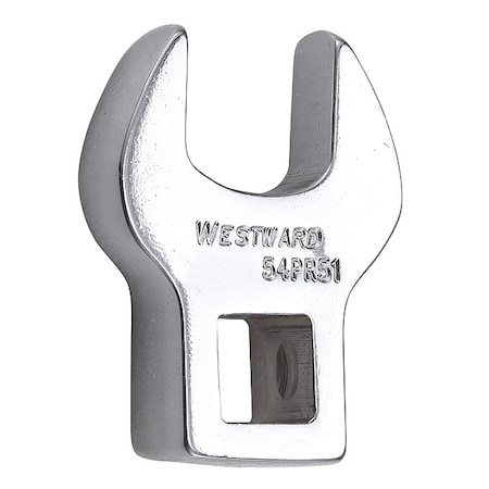 WESTWARD 3/8" Drive, Metric, Crowfoot Socket Wrench, Open End Head ...