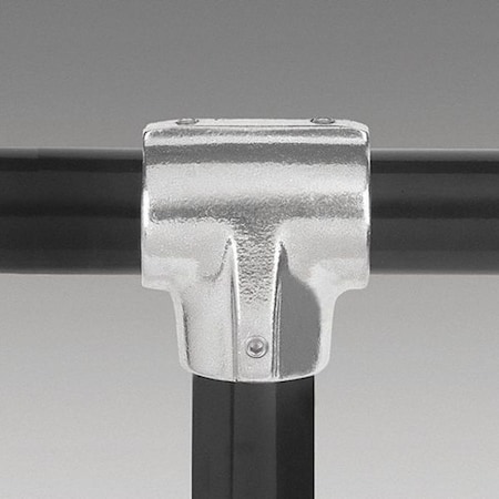 Hollaender Structural Pipe Fitting, Tee, Aluminum, 1.25 in Pipe Size ...