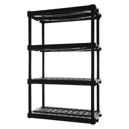 Plano Freestanding Plastic Shelving, Open Style, 24 in D, 36 in W, 62 ...