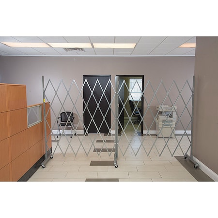 Zoro Select Folding Gate,Gray,1 to 12 ft. Opening W (XLECO 1265) | Zoro