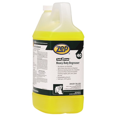 Zep Cleaner, 2L Plastic Jug with Handle, Solvent-like, 4 PK N68601 | Zoro