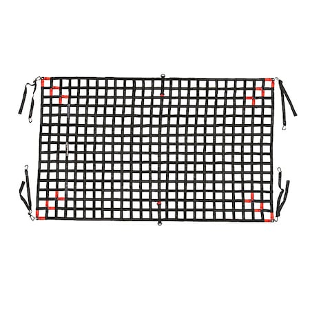 Quarantine Restraints Cargo Net, 400 lb/in, Polyester, Black QAB-FB2 | Zoro