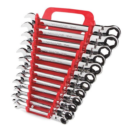 Tekton Flex Ratcheting Combination Wrench Set, 12-Piece (8-19 mm ...