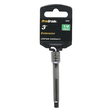 Pro-Grade Tools Extension, 1/4"Dr., 3" 12001 | Zoro