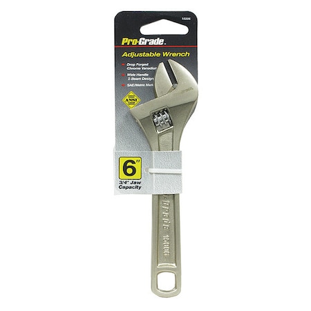 Pro-Grade Tools Adjustable Wrenches, 6" 15006 | Zoro