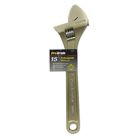 Pro-Grade Tools Wrenches, 15", Adjustable 15015 | Zoro