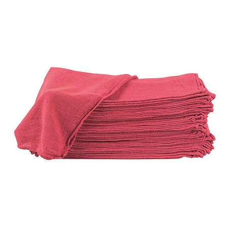 Partners Brand Box of Shop Towel Rags, 14" x 14", Red, 350/Case, 25 Lbs ...