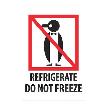 Tape Logic Tape Logic Labels, "Refrigerate Do Not Freeze", 4 x 6", Red ...
