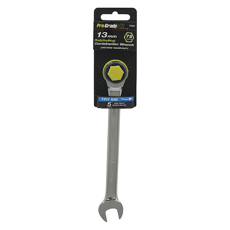 Pro-Grade Tools Ratcheting Combo Wrench, 13mm 11656 | Zoro