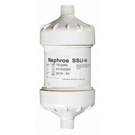 Nephros Inline Water Filter, 3 gpm, 7" H, 75 psi 70-0284 | Zoro