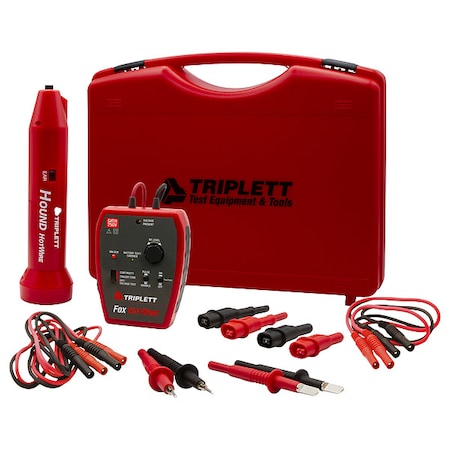 Triplett Circuit Tracer Kit, 0 to 250V AC/DC, Case 3388 | Zoro