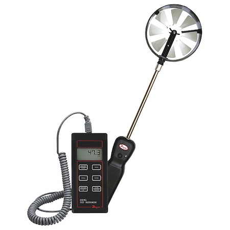 Dwyer Instruments 100 mm vane thermo-anemometer test instrument 473B-1 ...