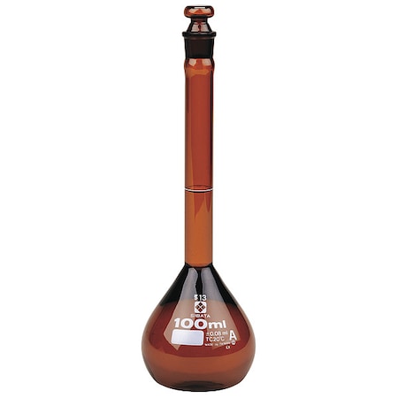 Sibata Volumetric Flask, 500 mL, 280 mm H, PK2 2307A-500 | Zoro
