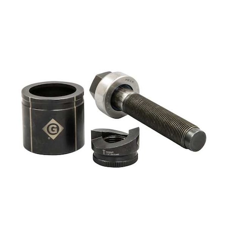 Greenlee 3 Piece Knockout Punch Set, 10 ga Mild Steel or 12 ga ...