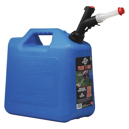 Garageboss Gas Can, Plastic, 5 gal, Self-Venting, Includes Smart-Fill ...