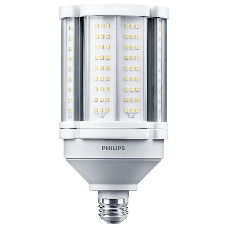 Signify 27 W, Compact LED Bulb, White, Cylindrical, 4000K Temp. Clear ...