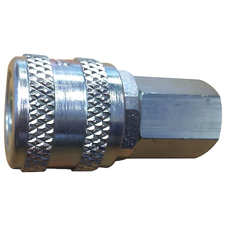 Hansen Hydraulic Quick Connect Hose Coupling, Steel Body, Push-to ...