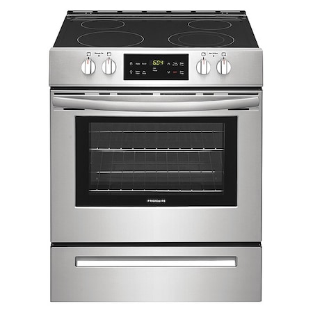 Frigidaire Electric Range, Silver, 36 3/8" H FCFE3062AS | Zoro