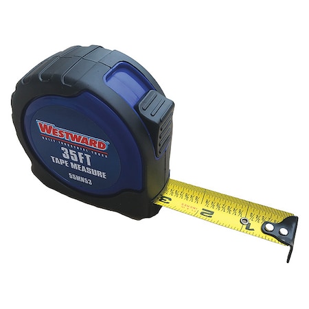 Westward Tape Measure, 35 ft. L Blade, Steel 55MN53 | Zoro