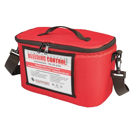 North American Rescue Bleeding Control Kit, 60pcs, 13x7.5", Red 80-0574 ...