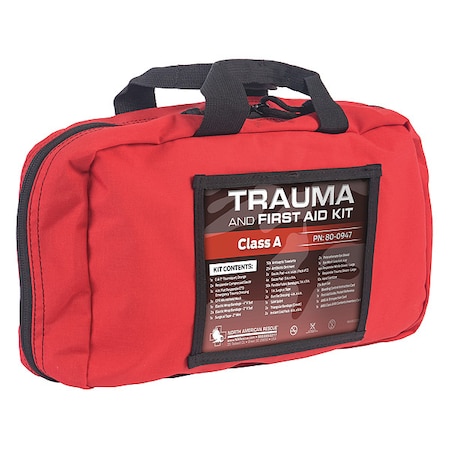 North American Rescue Patrol Vehicle Trauma Kit, Red 80-0947 | Zoro