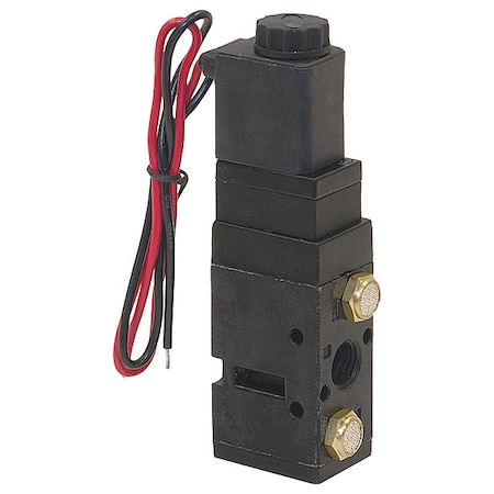 Buyers Products Solenoid Air Valve, Black, Steel BAV050SA | Zoro
