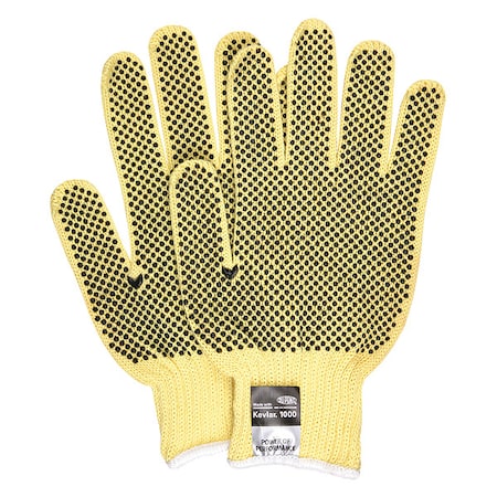 Mcr Safety Cut-Resistant Gloves, A4 Cut Level, 7 ga, Black/Yellow, L ...