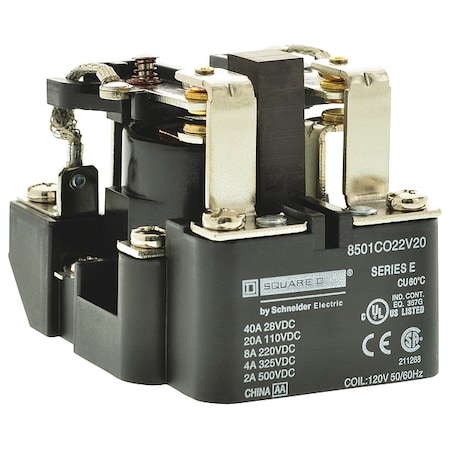 Schneider Electric Open Power Relay, 12V DC, DPDT, 8Pins 8501CDO22V51 ...