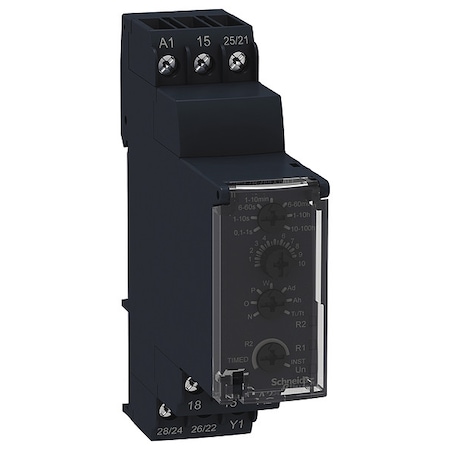 Schneider Electric Time Delay Relay, 24VDC/24-240VAC, 4 Pins RE22R2MMU ...
