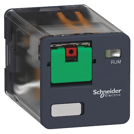 Schneider Electric Relay, 120V AC Coil Volts, Square, 8 Pin, DPDT ...
