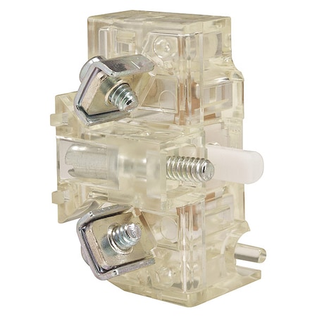 Schneider Electric Contact Block, Clear, 1NO, 30 mm 9001KA2G | Zoro