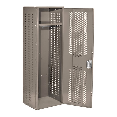 Lyon Gear Locker, (1) Tier, (1) Wide, Steel, Gray, Powder Coated Finish ...