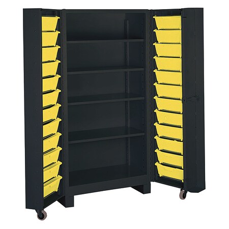 Lyon Extra-Heavy Duty Bin Cabinet, 24 Bins KK1125 | Zoro