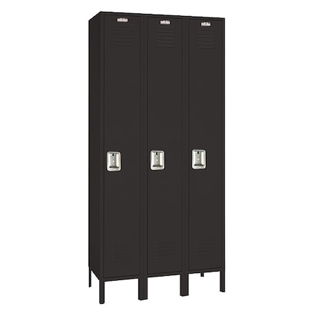 Lyon Wardrobe Locker, (1) Tier, (3) Wide, Steel, Powder Coated Finish ...