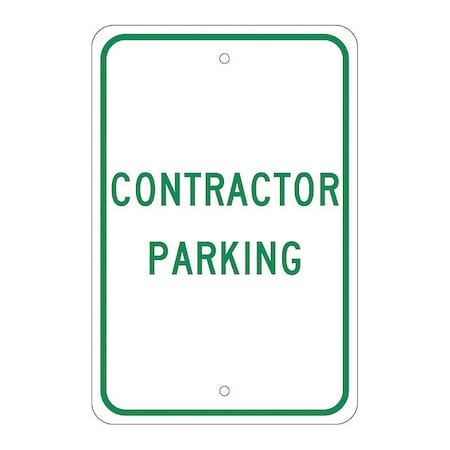 Nmc Contractor Parking Sign, TM50J TM50J | Zoro