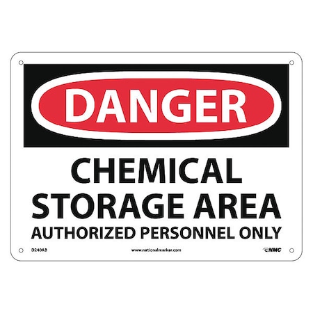 Nmc Danger Chemical Storage Area Sign, D240AB D240AB | Zoro