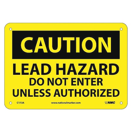 Nmc Caution Lead Hazard Do Not Enter Sign, C173A C173A | Zoro