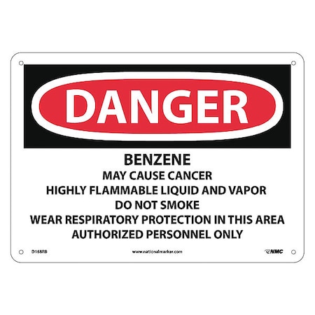 Nmc Benzene Cancer Hazard Flammable No Smoki D168RB | Zoro