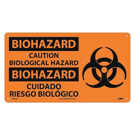 Nmc Biohazard Caution Biological Hazard Sign - Bilingual, SPSA52R ...