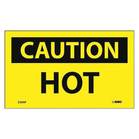 Nmc Caution Hot Label, Pk5, C35AP C35AP | Zoro