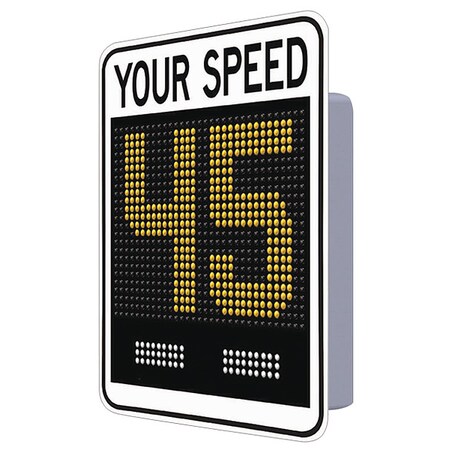 Tapco LED Radar Speed Display Sign, Your Speed 140102 | Zoro
