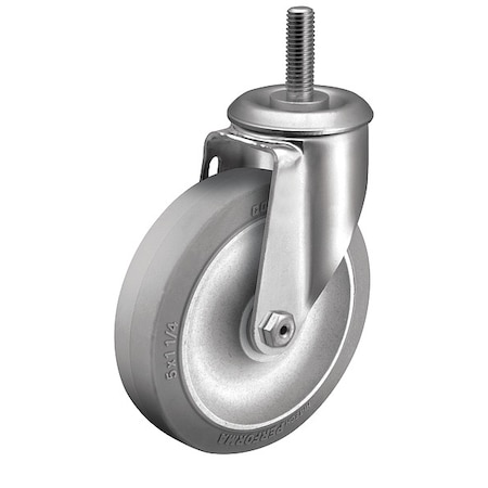 Colson 4" X 1-1/4" Non-Marking Rubber Performa (Flat) Swivel Caster, No ...